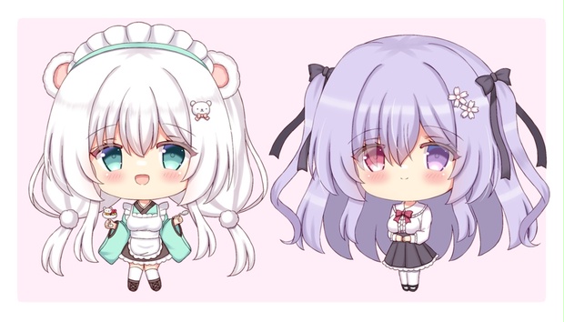 【COMIC1☆26】SDアクスタセットA(すとるちゃん・はゆるちゃん) - みみストリーム - BOOTH