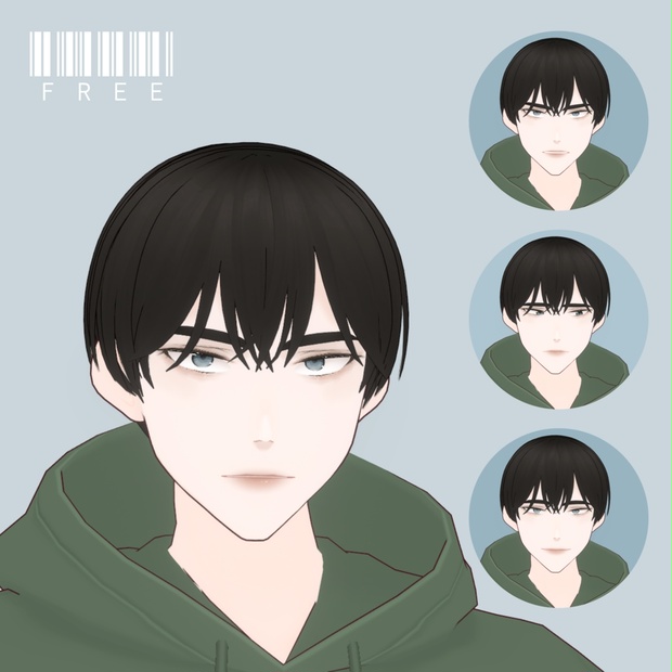 『VRoid』FREE simple male model ♡ - Ketchopo - BOOTH