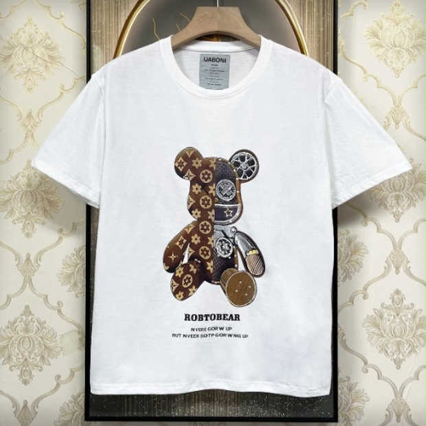 UABONI*Paris*半袖Tシャツ*ユアボニ*パリ発 薄手 個性 T-shirt モノグラム ベアブリック/Bearbrick 2XL/52サイズ - iokovuhicashir - BOOTH