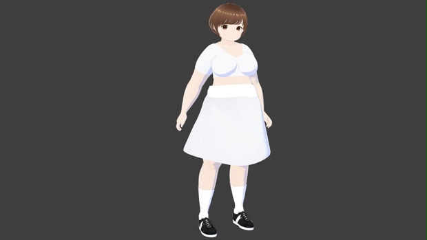 [Vroid Studio Stable Vers.] Female plus size / chubby model - V.Y ...