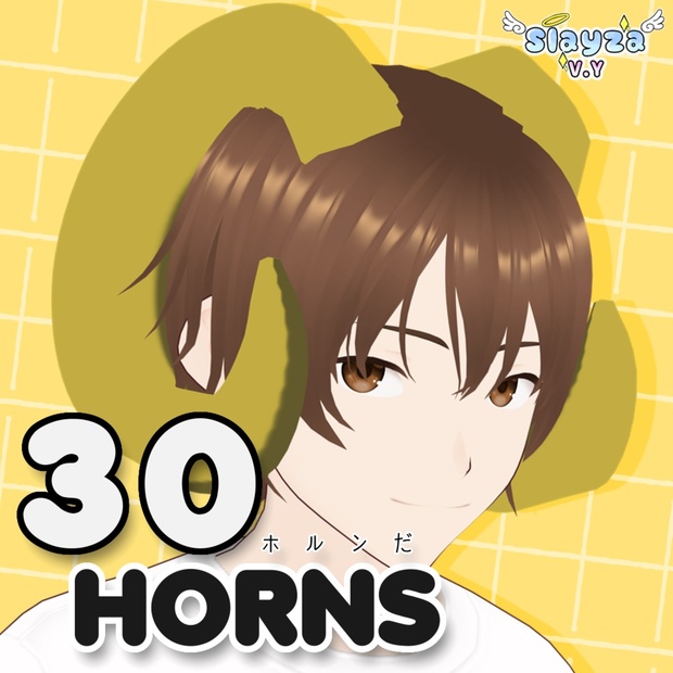 [VROID] 30 Animal Horns Style Preset - V.Y Atelier - BOOTH