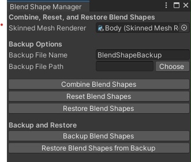 BlendShape Manager - 3drazberry - BOOTH