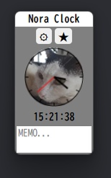 【時計デスクトップアプリ】Nora Clock【アラーム＆ミニメモ帳付き】 - 野良雑貨店 - BOOTH