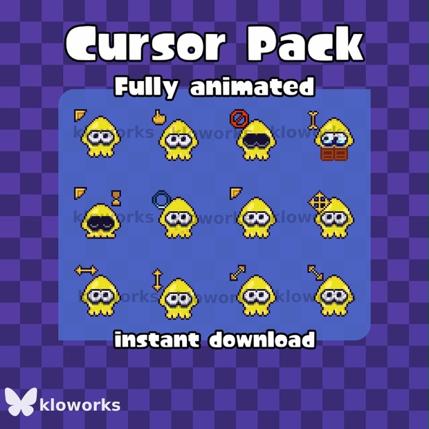 Squid Cursor pack - KloWorks - BOOTH