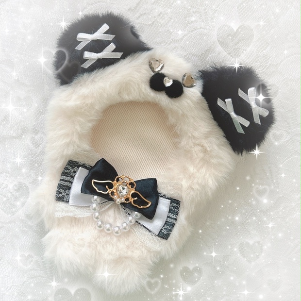 BLACK くまたん(՞ ᵒ̴̶̷̤-ᵒ̴̶̷̤՞)🖤 ぬい服♡ - Fu - taro . - BOOTH