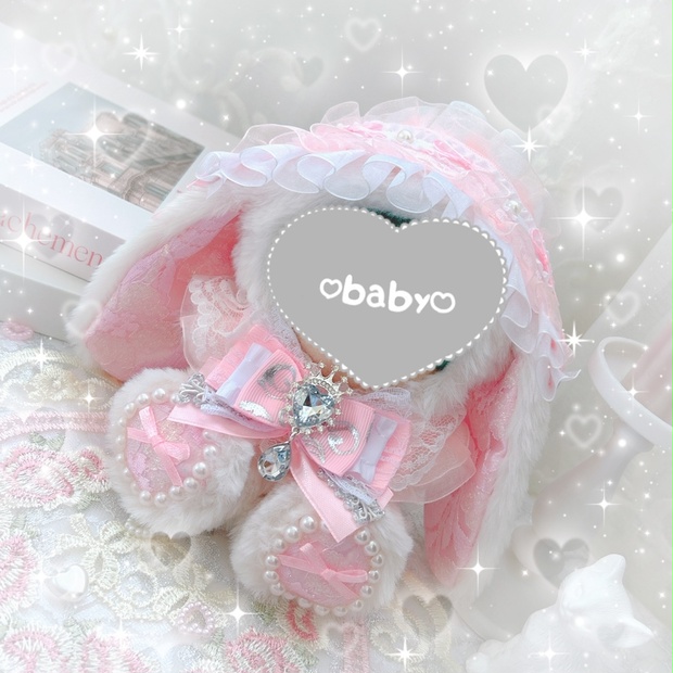 新作♡!! おすわり frill pink rabbit ♡⃛♡⃛ - Fu - taro . - BOOTH