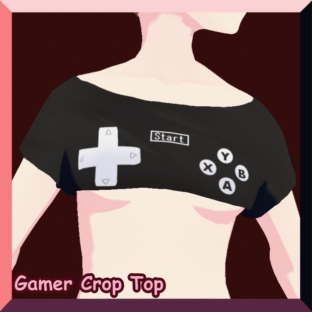 Gamer Crop Top - WolFlower - BOOTH