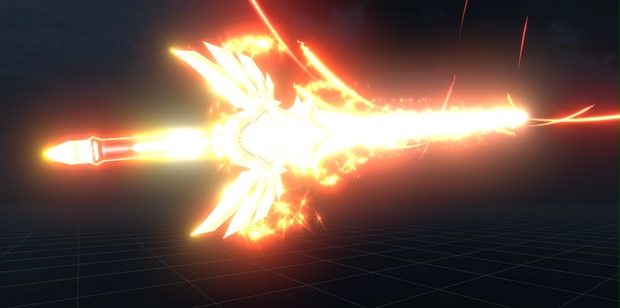 【Unity/VRChat】Phoenix Sword ( Effects + Sword ) - Dyoneus - BOOTH