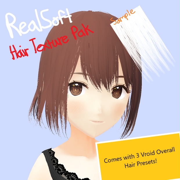 RealSoft Hair Texture Pak! (Vroid Studio) - DreamlanderSto - BOOTH