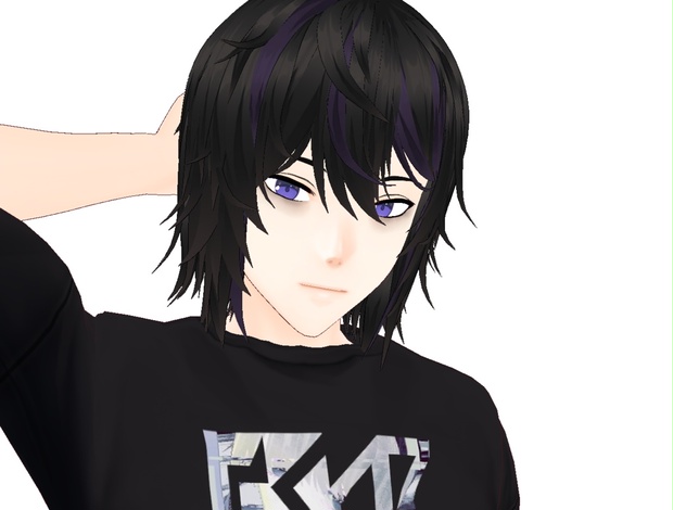 [VRoid] Male Hair Preset - Hachi - BOOTH