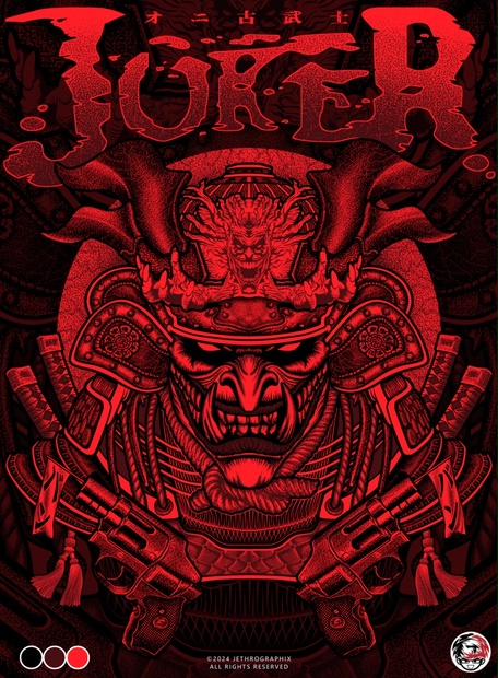 [80% OFF] Oni Samurai Joker Tee/Merch Design (3 Colors PSD File for ...