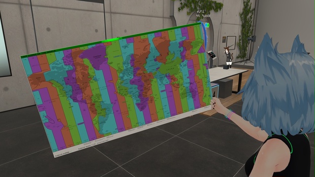 Timezones Map for VRChat - jangxx - BOOTH