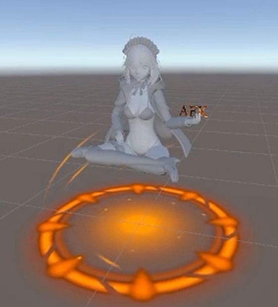 [Vrchat/Unity] Orange Particle AFK - yukiseno - BOOTH