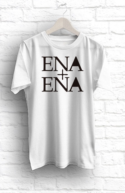 ENA+ENA ロゴデザインTシャツ 白 - EEGS - ENA ENA GOODS STORE - BOOTH
