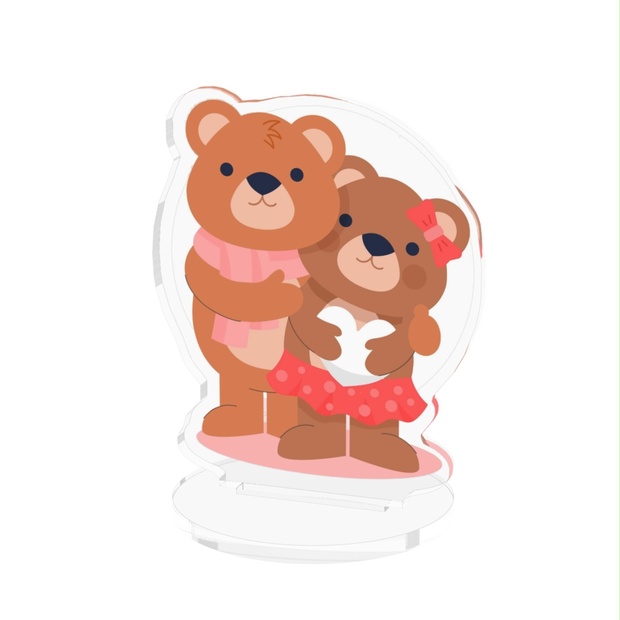 Figura acrílica bear - Sweet Teddy Bear - BOOTH
