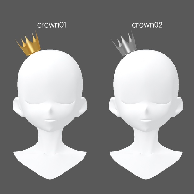 【VRoid】ミニクラウンセット／Mini Crown Set - sena_sera - BOOTH
