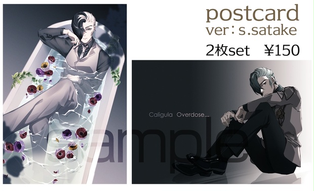 ポストカード「ver：s.satake」 2枚set - MOZU - BOOTH