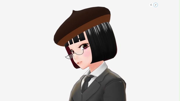 [FBX] ベレー帽（栗） - RX Factory - BOOTH