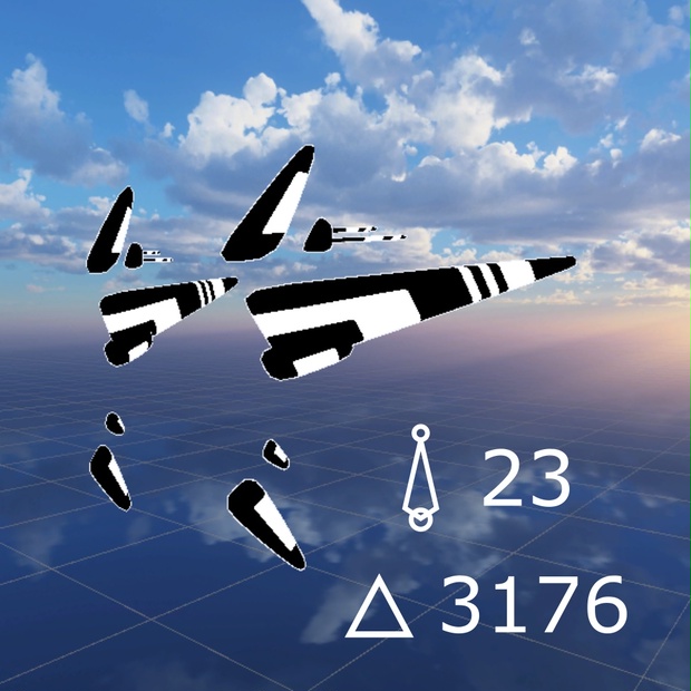 Floating Antennae VRChat - yisto - BOOTH