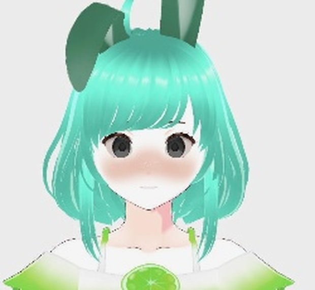 Alien Lime Bunny VRCHAT - toshooS - BOOTH