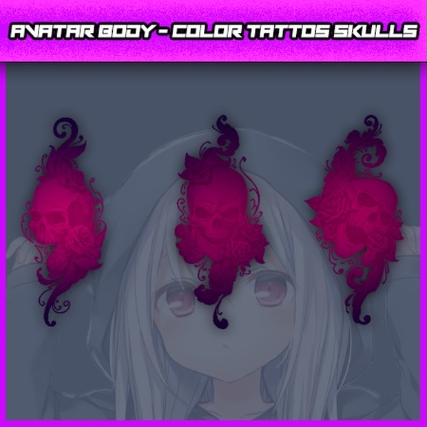 【Fade Color / Effect Tattoos 2】- 【VRC】 - Megumin's VRC Store - BOOTH