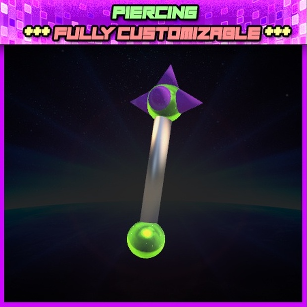 Piercing - with Glow Effect - Fully Customizable - Megumin's VRC Store ...