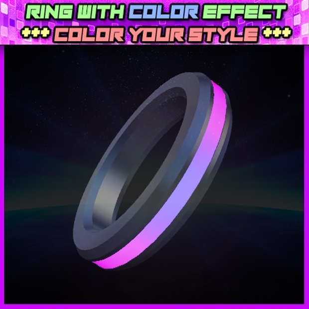 Ring with Color Effect [customizable] Color Fading - Megumin's VRC Store - BOOTH