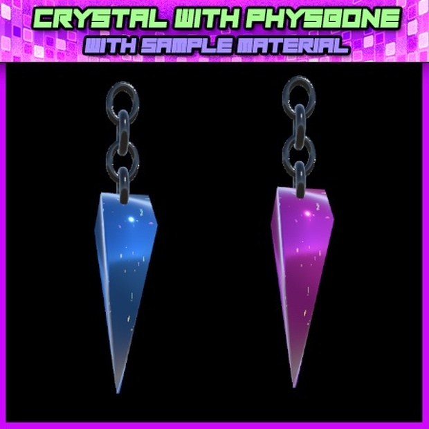 EAR-CRYSTAL WITH PHYSBONES - Material - Crystal Gloss Effect - Megumin ...