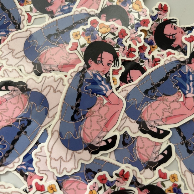 【クリアステッカー】花に言葉を - 𝑲𝑲𝑹𝑴 - BOOTH