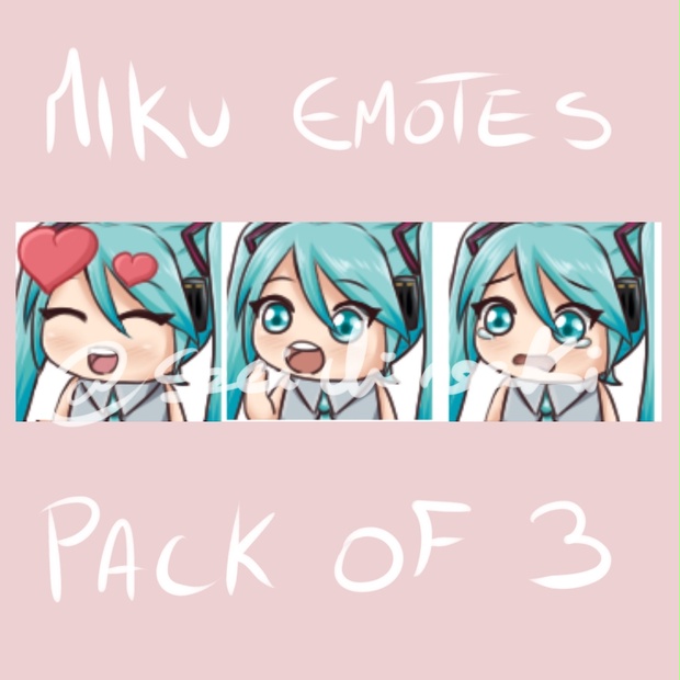 Miku emotes - seichiroaki - BOOTH
