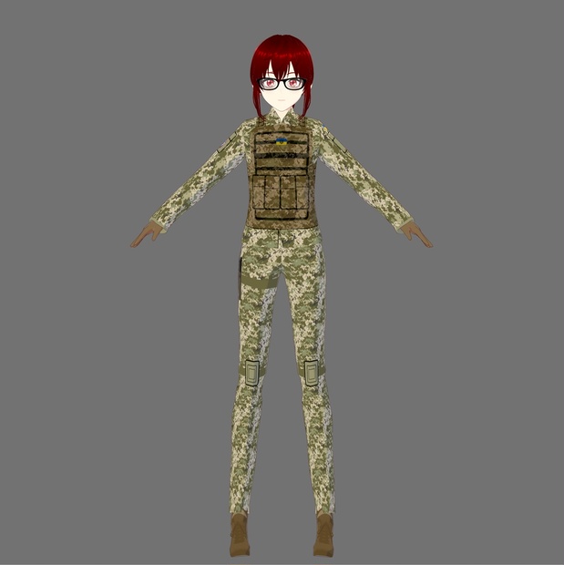 Ukrainian Army Vroid Combat Uniform - koki Najma - BOOTH