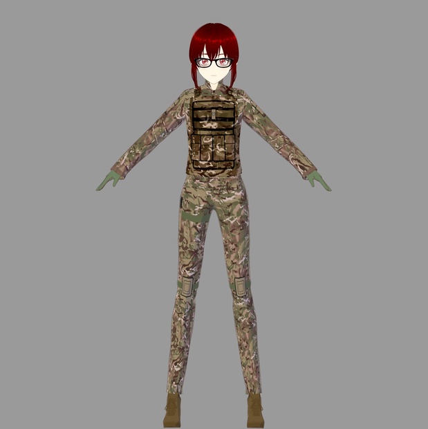 British Army Vroid Combat Uniform - koki Najma - BOOTH