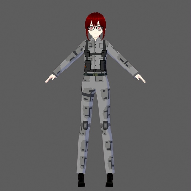 USMC Experimental Urban Camo "T-Pattern" Vroid Outfit - koki Najma - BOOTH