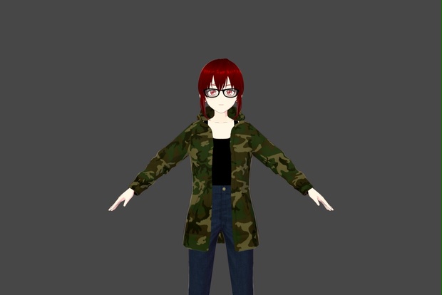 Woodland Camo Vroid Parka - koki Najma - BOOTH