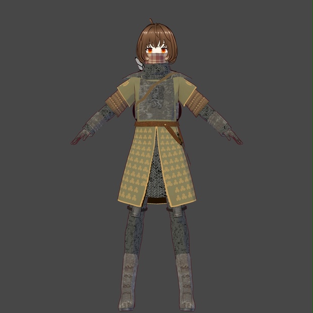 "Heavy" Knight OC Character Vroid Model - koki Najma - BOOTH