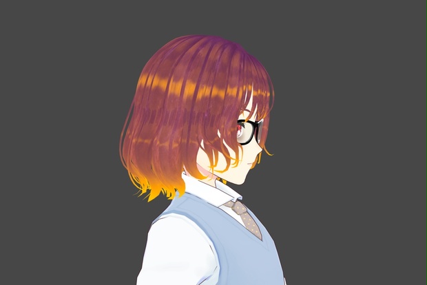 Purple/Gold Shiny Vroid Hair Texture - koki Najma - BOOTH