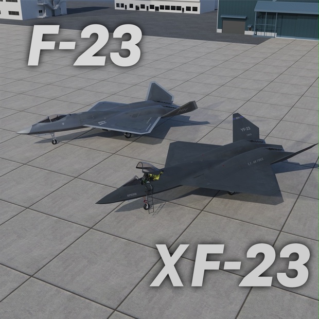 【3Dモデル】XF-23/F-23 戦闘機【VRCで飛ばせる】 - 霜月重工Booth支店 - BOOTH