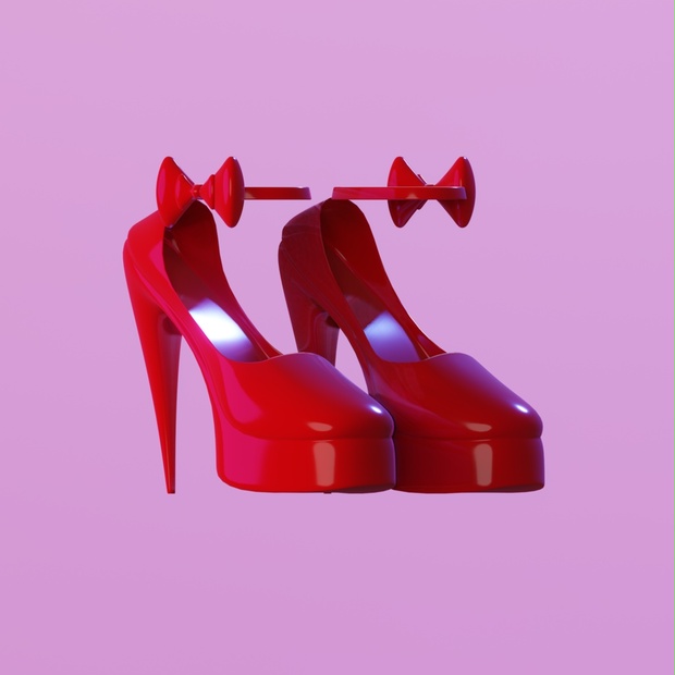 Sweetheart Heels {VRCHAT}{LOWPOLY UPDATE} - PrinceOfFluff - BOOTH