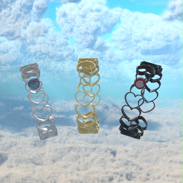 [VRChat] Heart Ring ハートリング 3D Model - pandayuk1 - BOOTH