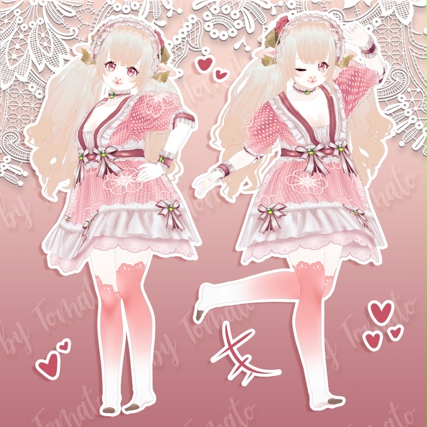 [Vroid] Cherry Blossom Dress - tomatoshop - BOOTH