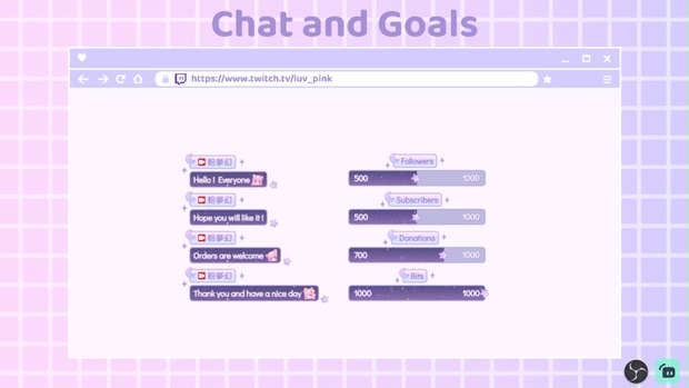 【配信】Starry sky purple - Chat and Goals for Stream - Twitch/Facebook ...