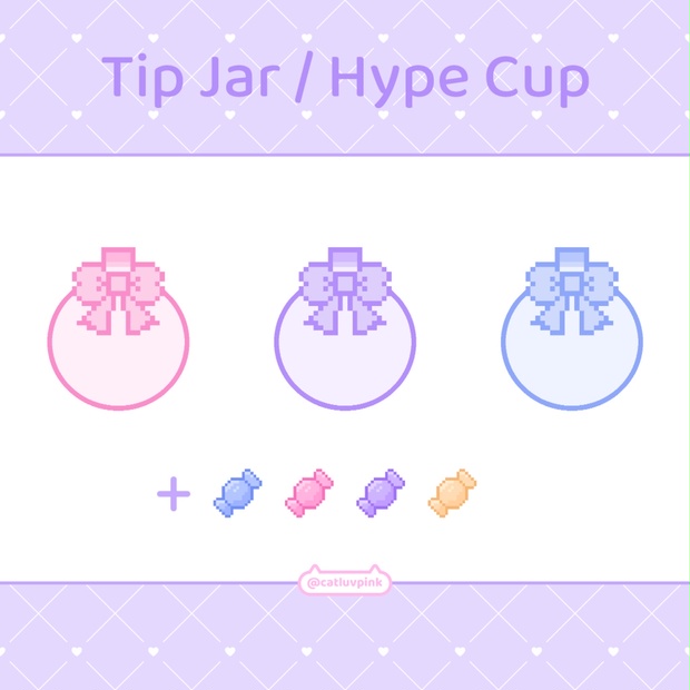 【配信】Pixel round jar - Tip jar/Hype Cup Widget for Stream | Twitch ...