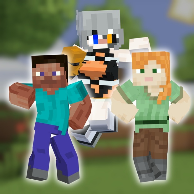 Customizable Minecraft VRChat Avatar - Fallen Arcade - BOOTH