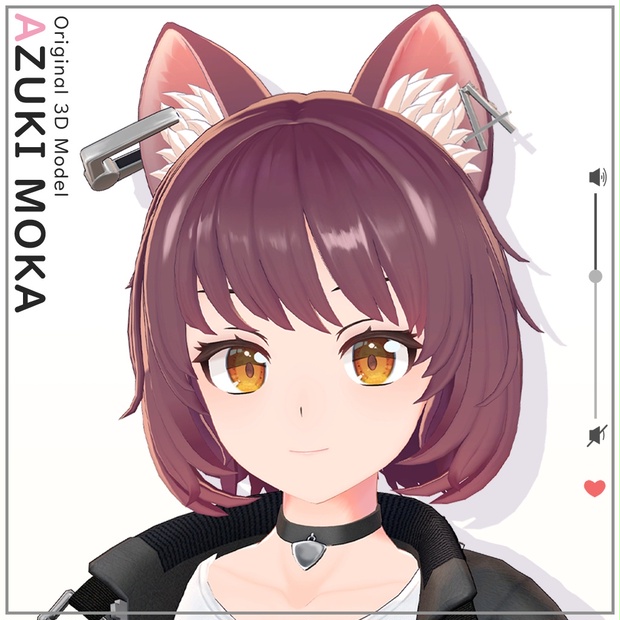 オリジナル3Dモデル 小豆 モカ(AZUKI MOKA) ver1.00 PC版対応 - araki3dcg - BOOTH