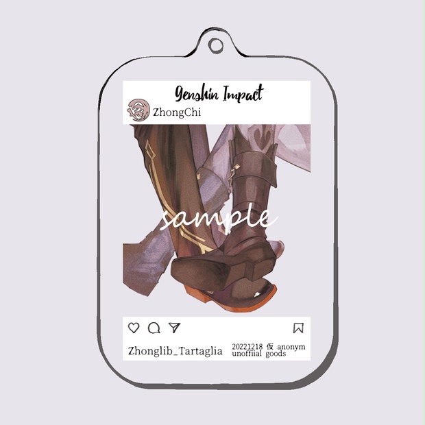 acrylic keychain - anonym - BOOTH