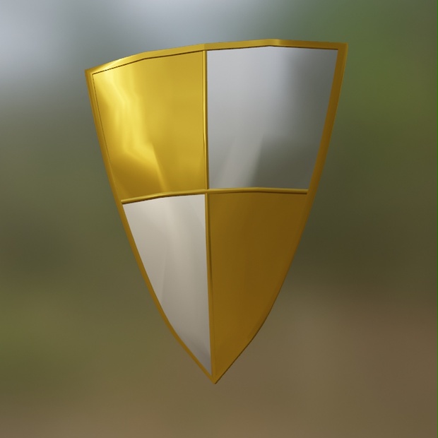 Shield Kite Shield Monarch Steel Wood Medieval Blacksmith 3D Blender ...