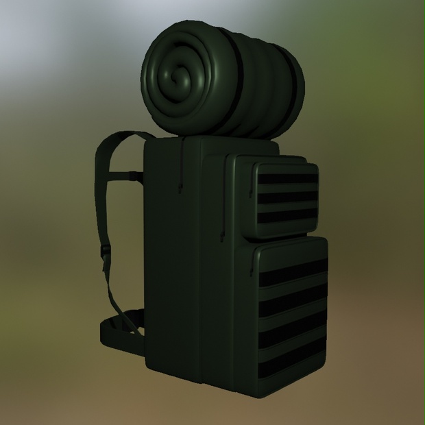 Military Backpack Equipment Zipper Sleeping Bag Survival Camping 3D ...