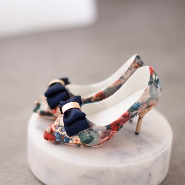 Antique flower 1/3size doll shoes ver.02 - thistle-labo - BOOTH