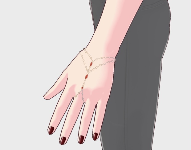 VRoid Ruby Hand Chain Texture - jesskecreations - BOOTH