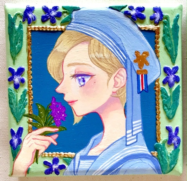 キャンバス原画【少年の横顔Ⅰ】 - アトリエNanami - BOOTH